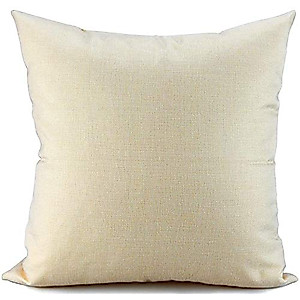 FIBEROMANCE Spring Pillow Cover 18x18 Home Sweet Home Garden Wreath Farmhouse Throw Pillow Covers Pillow Case Cushion Covers for Sofa Couch Spring Home Décor Decoration