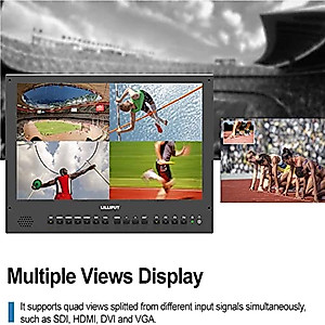 Lilliput BM150-4K 15.6" 6U Carry-on/Rackable 4K Broadcast LED Director Monitor, 3840x2160