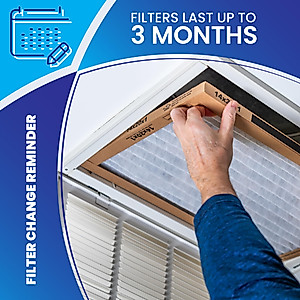 15x20x1 Air Filter MERV 11 Air Conditioner HVAC AC Furnace Filters (Actual Size 14.75 x 19.75) (6-Pack)