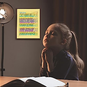 Today Will Be Great - Christian Wall Decor, Modern Spiritual Inspirational Wall Art, Bible Inspired Print For Living Room Decor Aesthetic, Office Decor, Church, or Classroom Decor, Unframed - 11x14