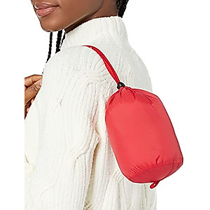 Amazon Essentials Women's Lightweight Long-Sleeve Water-Resistant Puffer Jacket (Available in Plus Size), Red, X-Large