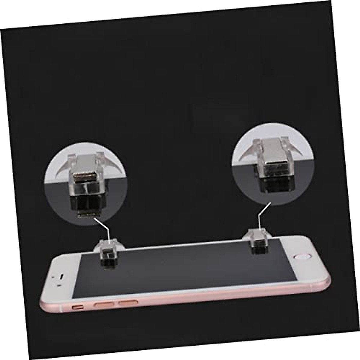 Mikikit Chicken-Eating Artifact 1 Pair S Shooting Chicken Shooter Game Key Mobile Phone White Gaming Conter Eat Button for Fire Metal Games Aim Trigger Artifact Chicken-Eating Artifact S4