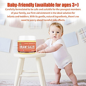 Tea Tree Draw Salve Cream Ointment, Jock Itch, Hand Foot, Tinea Versicolor, Itchy Feet, Butt, Anal Itch, Rosacea, Psoriasis, Heat Rash, Hidradenitis, Treat Relieve - Itchy, Soothing Dry Skin Healing