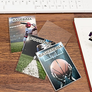 100PS Soft Clear Card Team Bag Protectors Sleeves for Card Game,Top Loader Fit for Magic Cards and Premium Cards and MTG,Baseball Card Sleeves