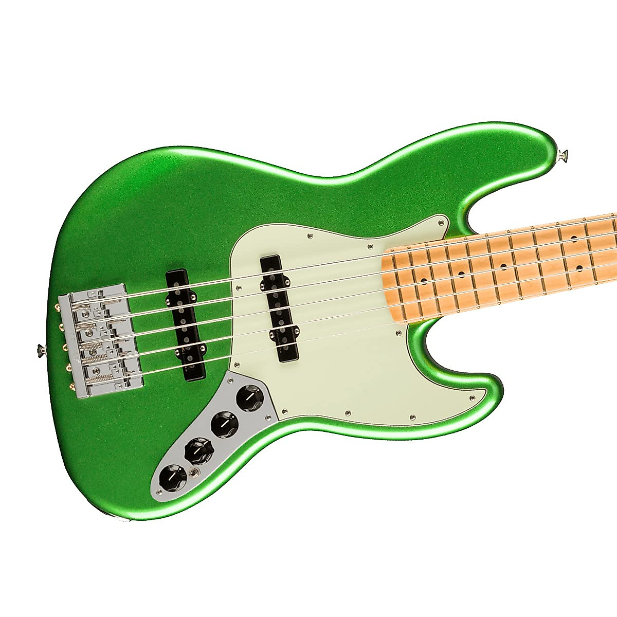 Fender Player Plus 5-String Jazz Bass, Cosmic Jade, Maple Fingerboard