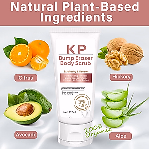 Exfoliating Body Scrub, Keratosis Pilaris Treatment, Body Scrub Exfoliator