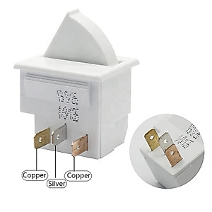 Refrigerator Interior Light Door Push-Button Switch Replacement (HC-050K.4, Push-Button Switch)