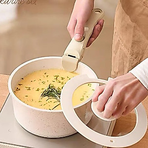 Removable Pot Handle - Handle For Detachable Removable Cookware | Pot Frying Pan Stockpot Handle | Kitchen Removable Handles For Pot | Ergonomic Replacement Cookware Grip Handle | Quick Release Pan Ha