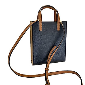 Marc Jacobs H002L03FA22 Mini Smoked Almond Tan/Brown/Cream/Black With Gold Hardware 2 Way Women's Leather Messenger & Shoulder Bag