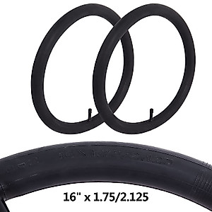 Wadoy 16'' x 1.75/2.15 Kids Bike Inner Tubes Compatible with BOB Revolution SE/Flex/Pro Sport Utility Ironman Strollers, Thorn Resistant (2 Pack) for Stroller Kids Bike Tires and Inner Tubes