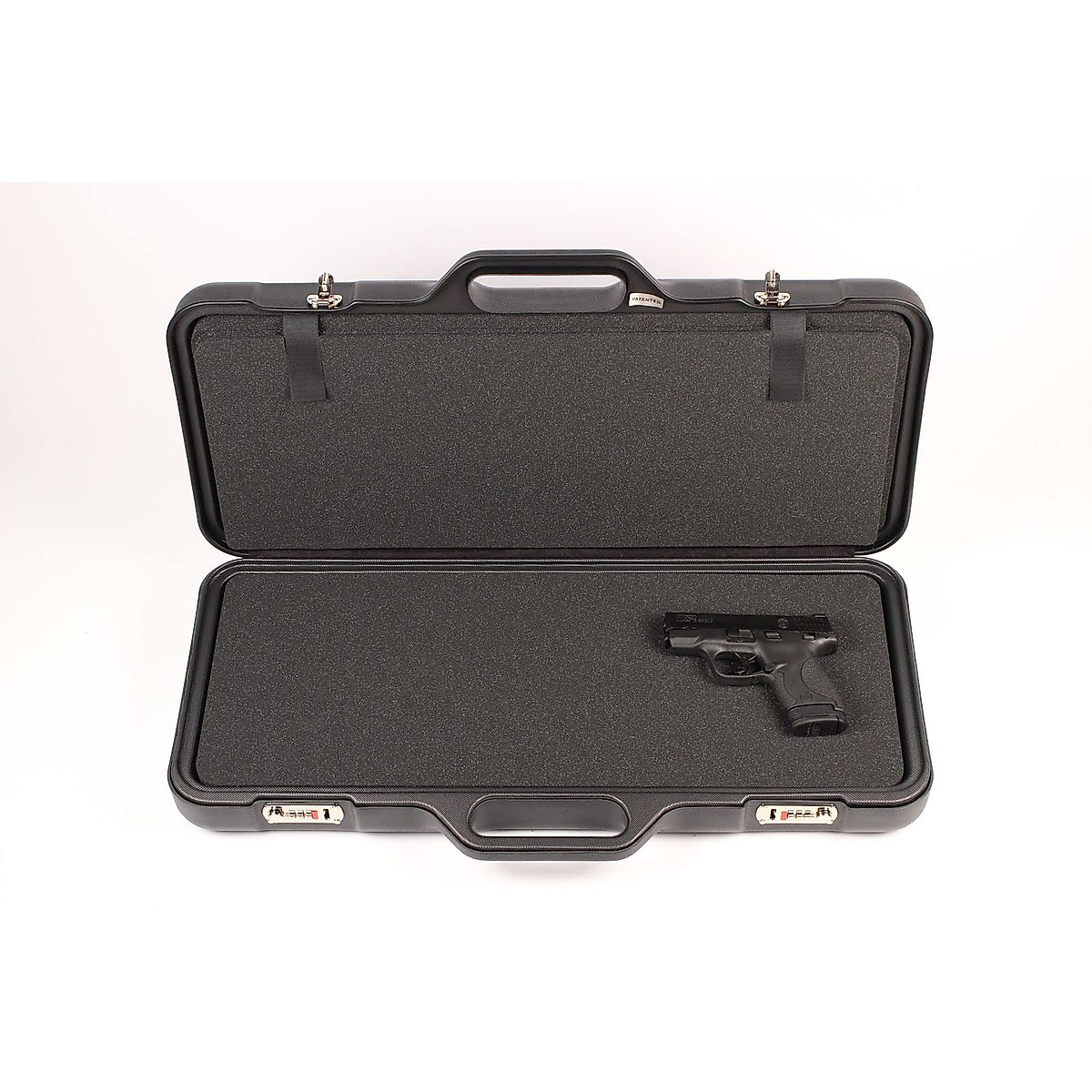 Negrini Cases 3039R/5130 Premium 2-Sided Handgun/AR Carbine Case, Black/Black