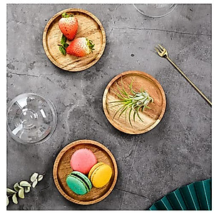 Glass Dome with Wooden Base Mini Cheese Plant Platter Dessert Plate Cake Plate for Cheese Candy Decorative and Succulents Display Clear Glass Jar 4.13"x3.74"x3.15"