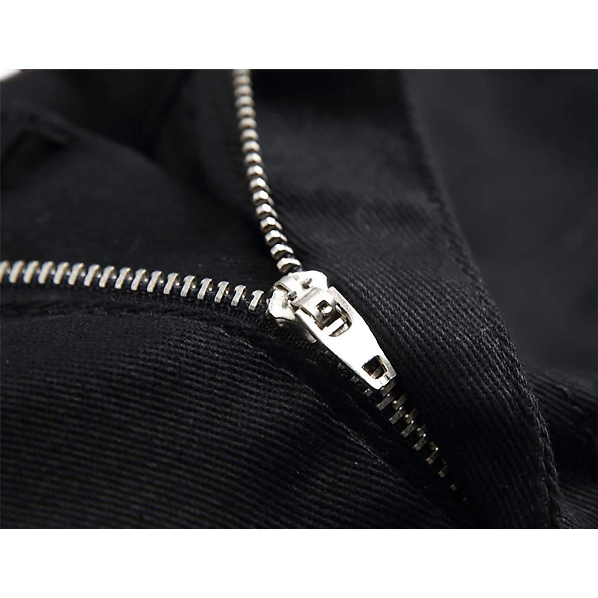 Enrica Men's Casual Color Printed Jeans Skinny Black Denim Pants (Black&Air, 34)