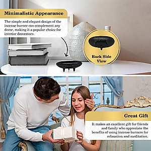 Cast Iron Incense Burner 4" L 2" H, Ideal for smudging, Incense Burning, Ritual Purpose, Decoration etc. (4" L)