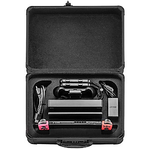 Vaultz Locking Nintendo Switch Case, Carrying Case Organizes Accessories and Protects, Combination Lock, 12.5"L x 5"H x 9.5"W, Tactical Black (VZ01112)
