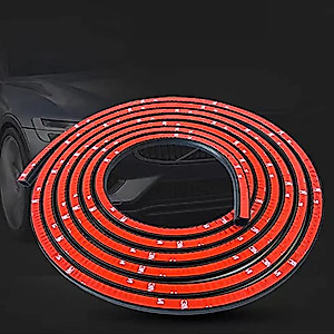 Universal Rubber Car Auto Door Seal Weather Stripping,D-Shape Hollow Door Weatherstrip,Self Adhesive Automotive Window Door Soundproofing Door Seal for Car Truck Motor Door Cover Trunk(9.84 FT)