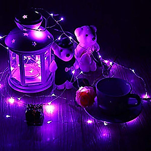 Gocheaper String Lights,Mini 10M 100 LEDs Copper Wire String Fairy Lights Party Home Garden Bedroom Outdoor Indoor Wall Decorations (Purple)