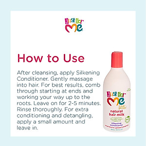 Just For Me Natural Hair Milk Silkening Conditioner, Nourishes For Softness & Bounce, With Coconut Milk, Shea Butter, Vitamin E & Sunflower Oil, 13.5 Ounce (3 Pack)