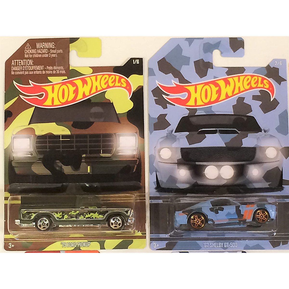 Hot Wheels Exclusive Camouflage Complete Set of 6 Diecast Vehicles