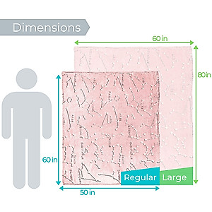 Constellation Blanket Glow in The Dark | Multiple Sizes | All Zodiac Horoscope Signs | Gift for Solar, Star, Astronomy, Astrology & Astronaut Lovers | Men, Women, Teen, Boys & Girls (Pink 60x50in)