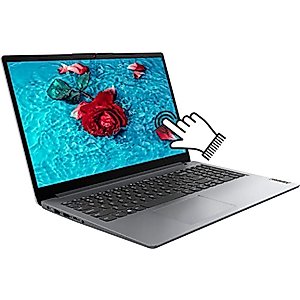 Lenovo IdeaPad 1 15.6" FHD IPS Touchscreen Laptop, 8 Core AMD Ryzen 7 5700U(up to 4.3 GHz), 12GB RAM, 512GB SSD, Fingerprint Reader, WiFi 6, HDMI, Windows 11 S, Cloud Grey