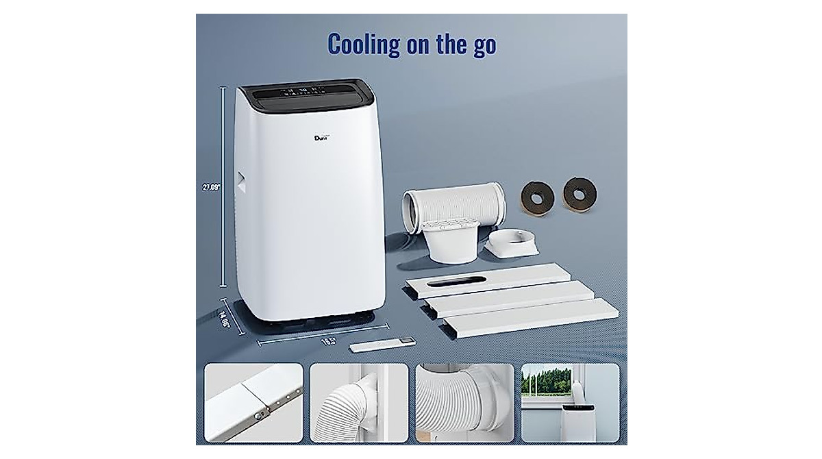 DuraComfort 14,000 BTU Portable AC - Cools Up to 600 Sq Ft