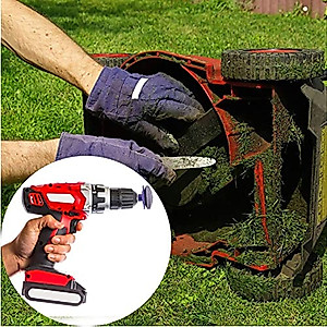 Eaarliyam Lawnmower Blade Sharpener, 1Pc (Bule) Garden Lawn Mower Grinder Wheel Stone Sharpener, for Power Drill Hand Drill Drill Repair Kit