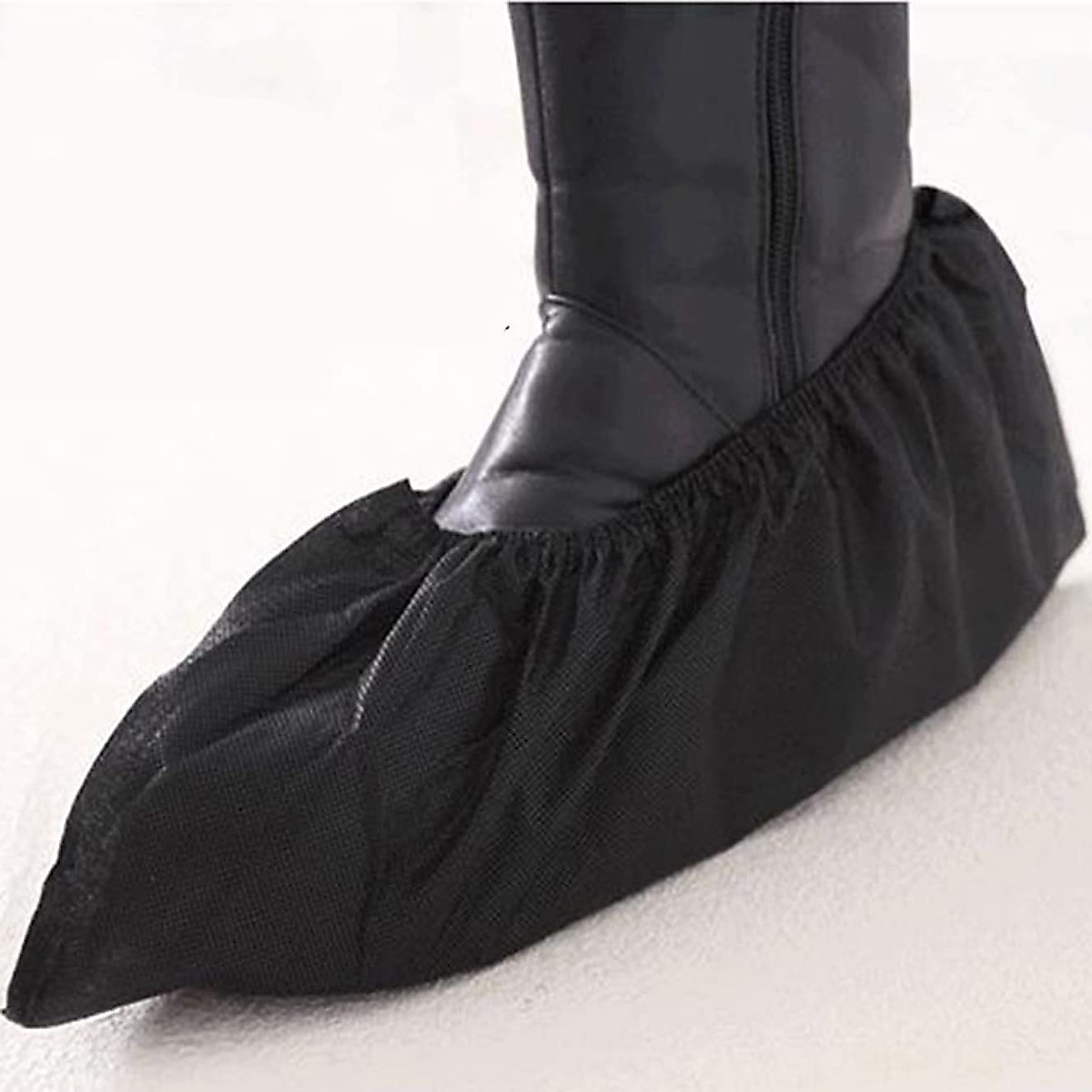 Kingorigin Shoe Covers Disposable - 50 Pack Disposable Shoe & Boot Covers Slip Resistant Shoe Booties fits up to Size 11 US Men and 13 US Women (50)