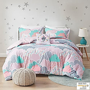 Urban Habitat Kids Comforter Vibrant Fun and Playful Unicorn Print Down Alternative All Season Children Bedding-Set, Girls Bedroom Décor, Twin/Twin XL, Harmony Pink with 1 dec pillow