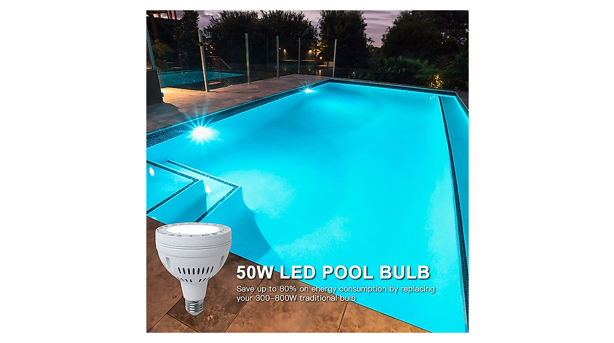 Brighten Your Pool with LED Pool Light - 50W 5000LM