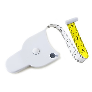 Perfect Body Tape Measure - 80 Inch Automatic Telescopic Tape Measure - Retractable Measuring Tape for Body: Waist, Hip, Bust, Arms, and More (White - 80 inch)