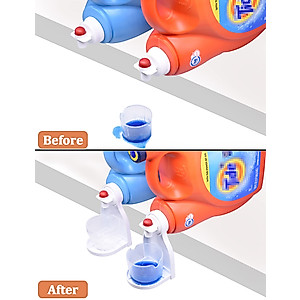 KTCEFE Laundry Detergent Cup Holder, Detergent Drip Catcher, Fabric Softener Liquid Tray Dispenser Organizer Drip Catcher, Laundry Accessories, Keep Laundry Room Tidy (2 Pack)