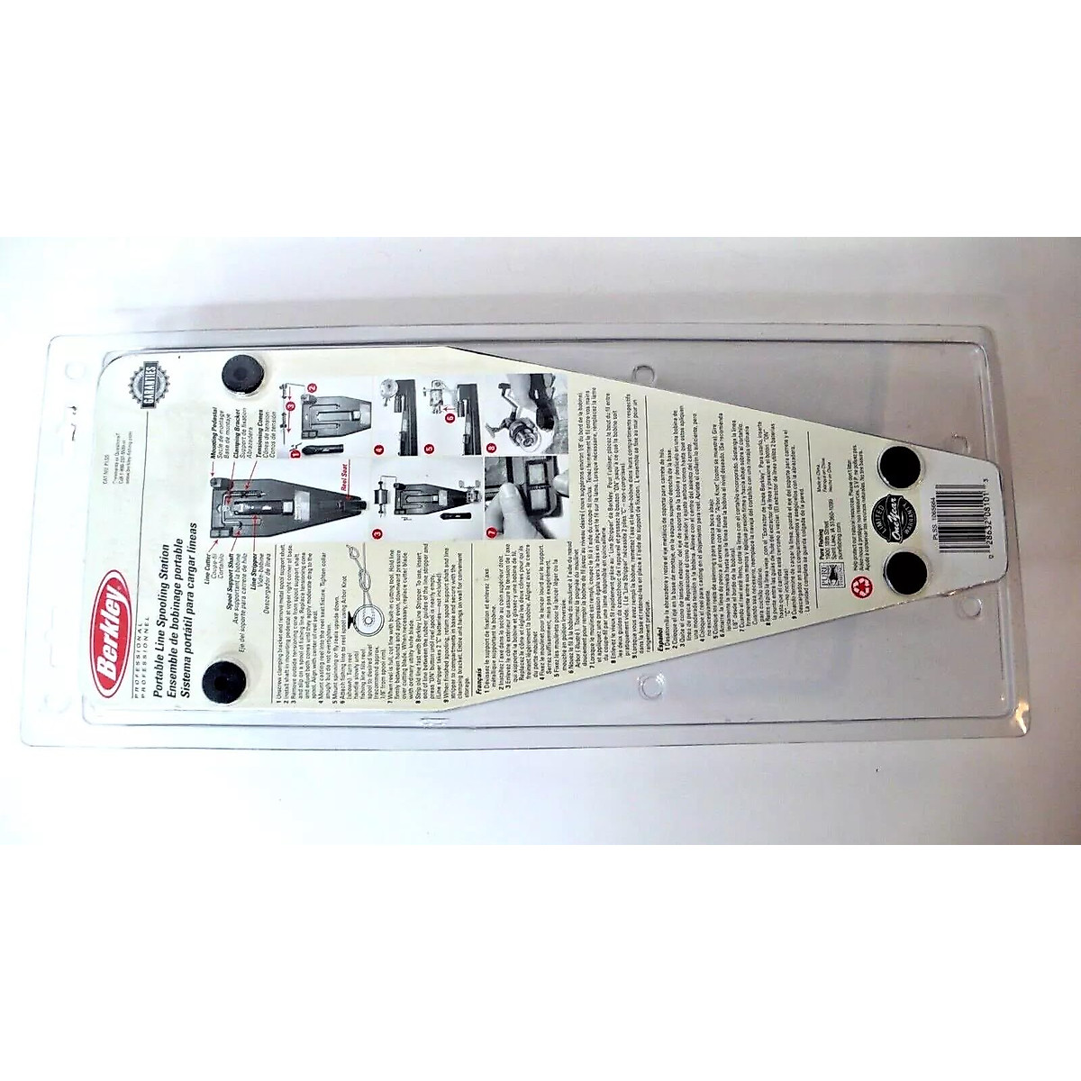 Berkley Portable Fishing Line Spooling Station, Tabletop Line Spooler, Compact Design, Fits Most Spool Sizes and Attaches Most Casting and Spinning Reels, Fishing Reel Spooler