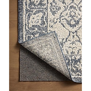 Loloi Magnolia Home by Joanna Gaines x Gigi Ivory/Blue 9'-2" x 13' Area Rug