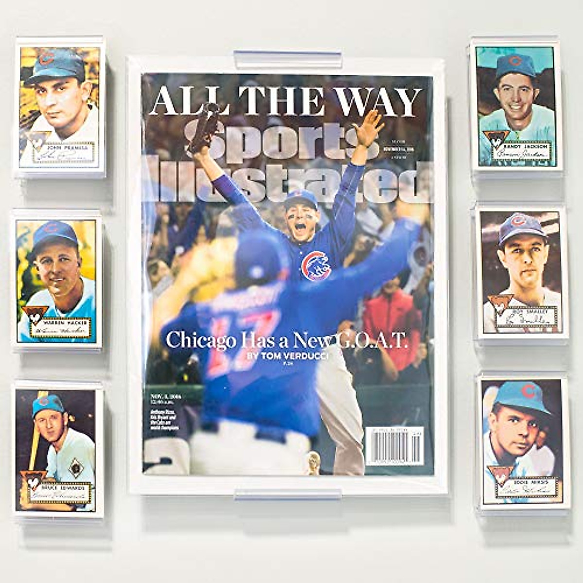 CollectorMount Photo Mount 1 Pack, Clear Picture Frame, Wall Mount or Shelf Stand, Vertical or Horizontal, 2.5” x 3.5”