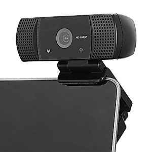 DUSC HD Webcam, Webcam Low Light Correction CMOS Sensor for Video Calling for Conferencing(Black)