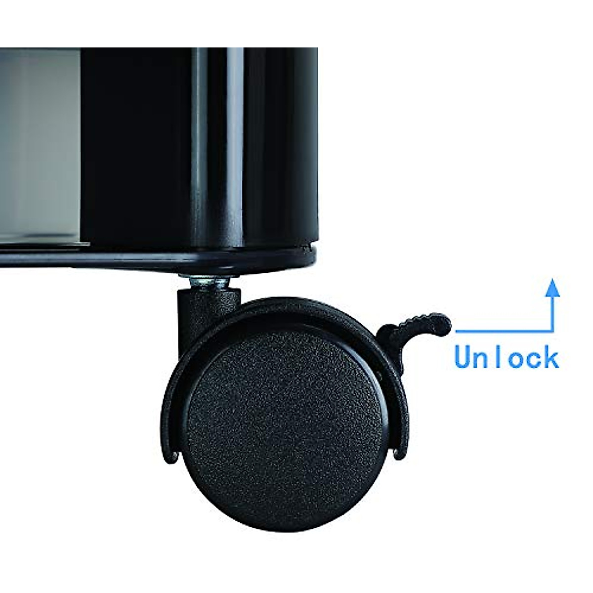 Yistao Plant Caddy with Wheels, 2 Pack 12 Inch Rolling Plant Stand, Heavy Duty Plant Dolly with Water Drawer, Round Planter Caddies with 4 Lockable Caster Wheels for Indoor Plants Outdoor, Black