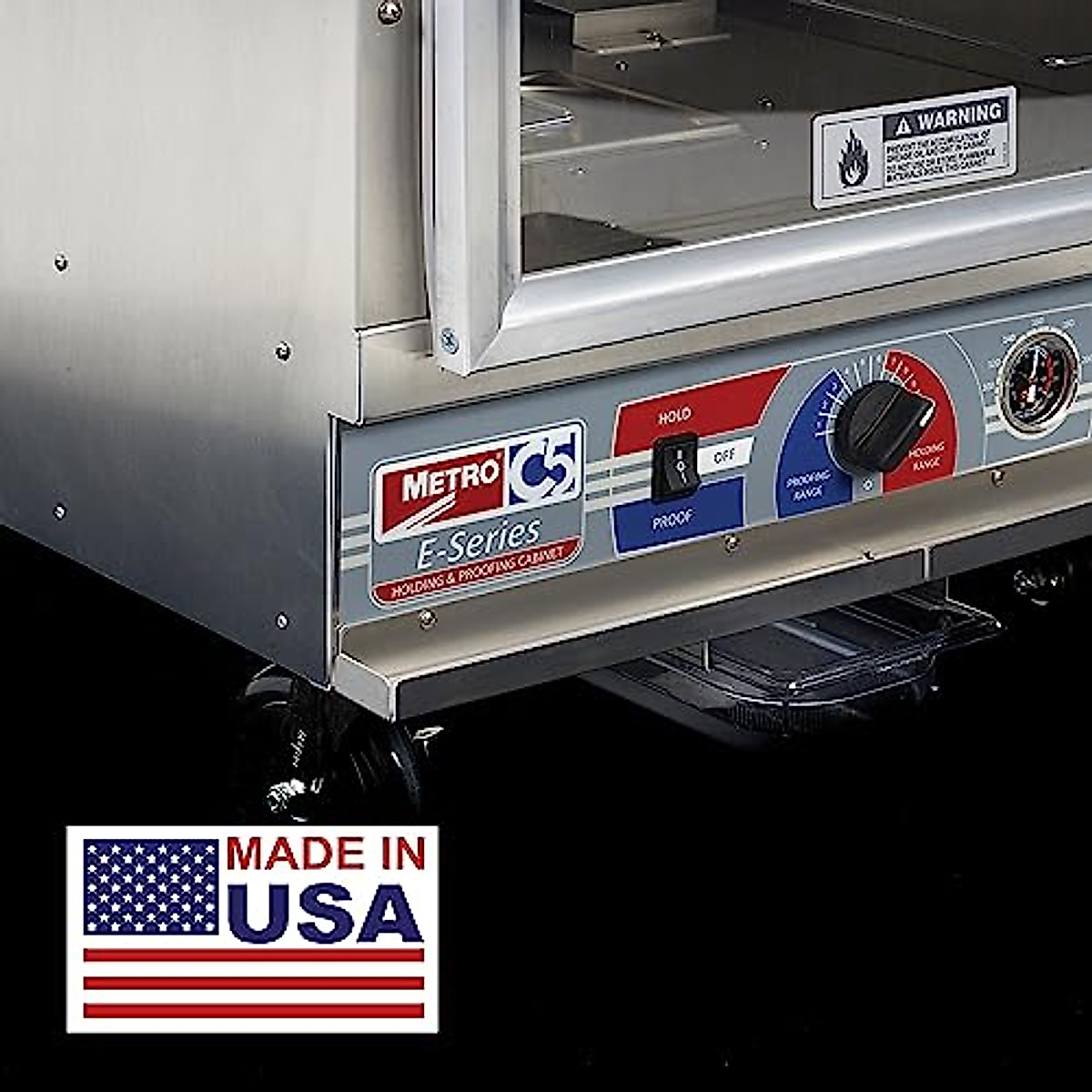 METRO C5E9-CFC-U C5 E-Series Holding/Proofing Cabinet, Full Height, Full Length Clear Door, Universal Wire Slides, 120V, 60Hz, 2000W