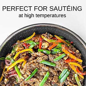 Cooksy 9 Inch Hexagon Surface Hybrid Stainless Steel Frying Pan