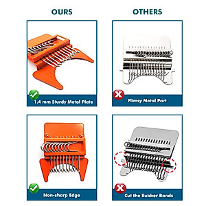 Cuptisserie Speedweve Style Darning Loom, Small Weaving Loom for Visible Mending Jeans, Weave Tool for DIY Artful Patterns, Repair Fabrics (14 Hooks)