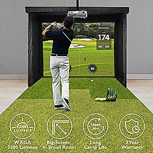 BenQ MW632ST WXGA Short Throw Projector | 3200 Lumens | 3D | 10W Speaker | Keystone | 1.2X Zoom | Golf Simulation