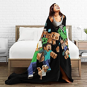 Air Conditioning Blanket Game Throw Blanket Super Soft Blanket for Bedroom Livingroom Sofa Bed Car 50"X40"