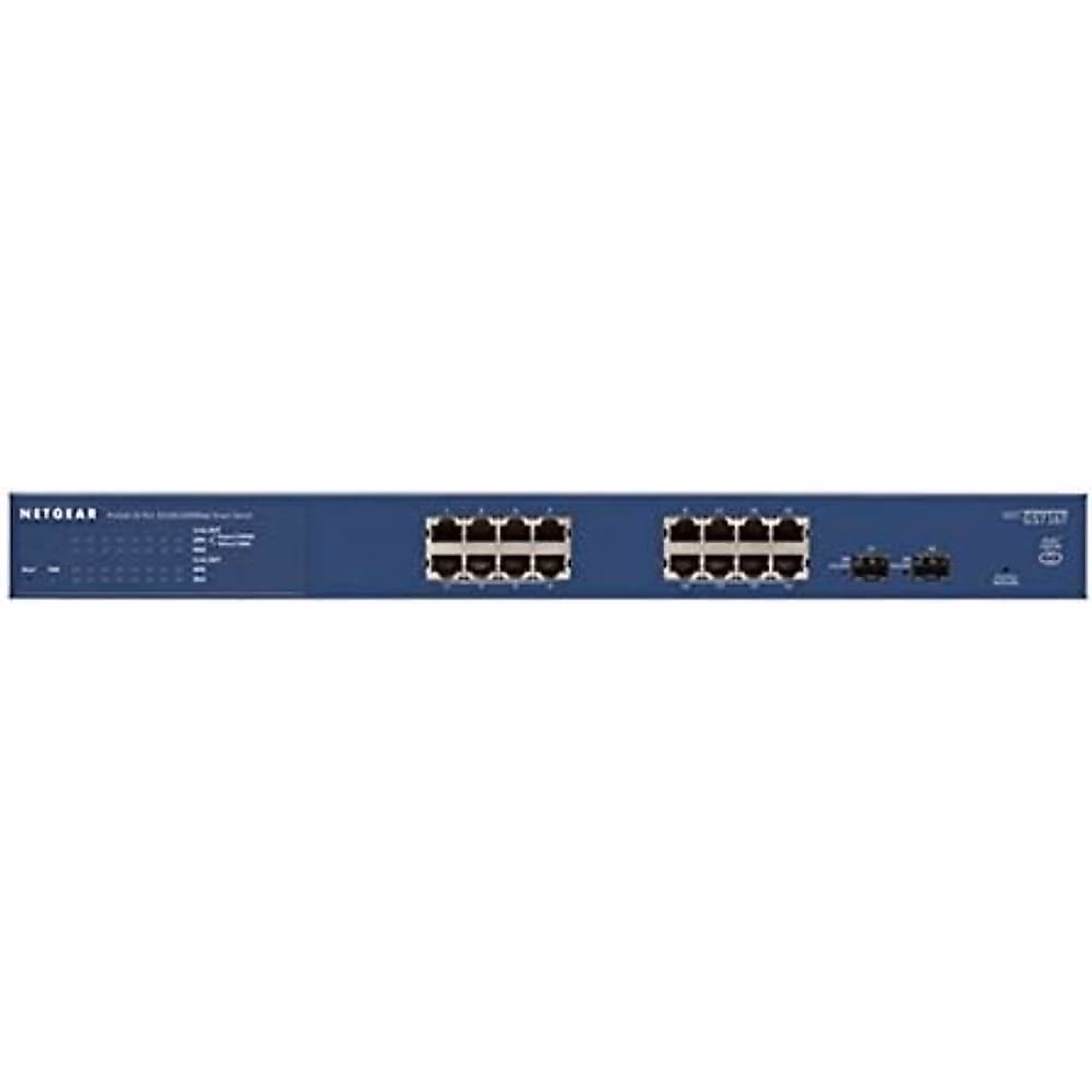 NETGEAR 16-Port Gigabit Ethernet Smart Managed Pro Switch (GS716Tv3) - with 2 x 1G SFP, Desktop/Rackmount, and ProSAFE Lifetime Protection