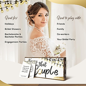 Know That Couple - Engagement Party Games for Guests with Conversation Starters, A Music Game, and a Bride or Groom Game. Includes Printables and Great for Wedding Party Decorations and Bridal Showers