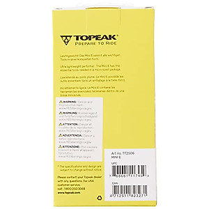 Topeak Mini 6 Folding Tool (2.6X 1.1x0.7-Inch), Black
