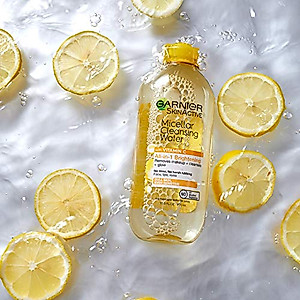 Garnier SkinActive Micellar Water with Vitamin C, Facial Cleanser & Makeup Remover, 13.5 fl. oz, 1 count (Packaging May Vary)