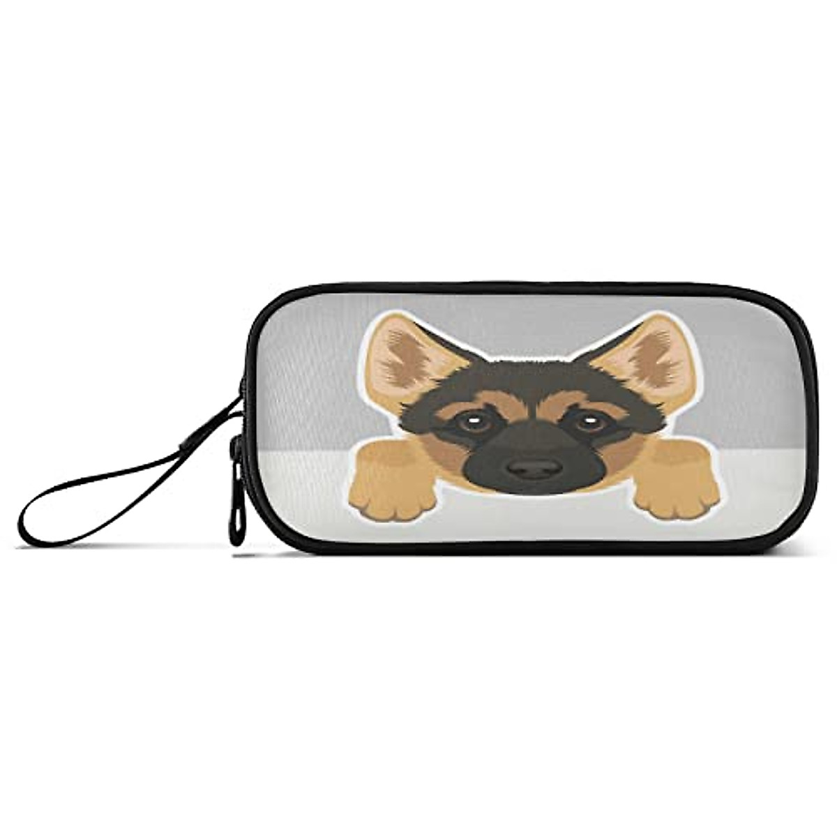 J JOYSAY German Shepherd Puppy Dog Pencil Case Large Big Capacity Pencil Bag for Girls Boys Pen Bag Stationery Pouch Zipper for College Students School Office