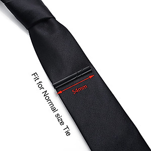 HONEY BEAR Mens Tie Clip Bar Normal Size Steel for Business Wedding Gift 5.4cm