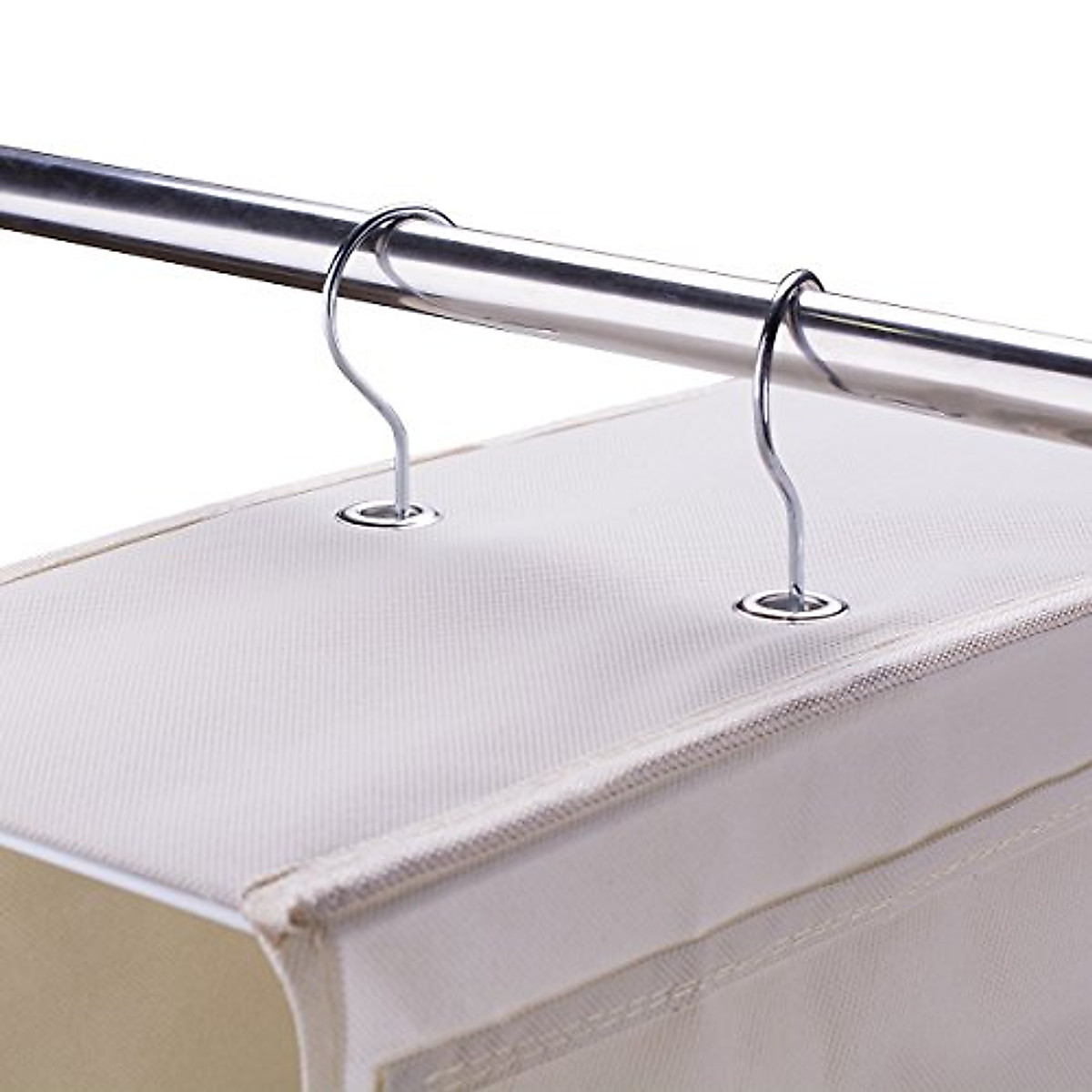 LONGTEAM Hanging Purse Handbag Organizer Homewares Nonwoven 10 Pockets Hanging Closet Storage Bag