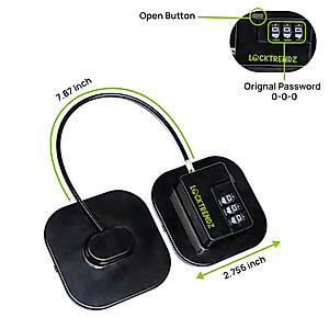 Refrigerator Lock for Kids - Freezer Fridge Child Lock with Password - Heavy Duty Combination Child Proof Lock for Kitchen, Cabinets and Drawers, Closets, Windows